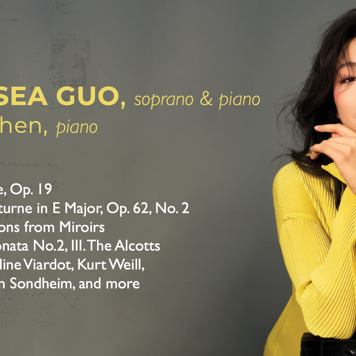 Young Concert Artists (YCA) Presents: Chelsea Guo (soprano) - Groupmuse