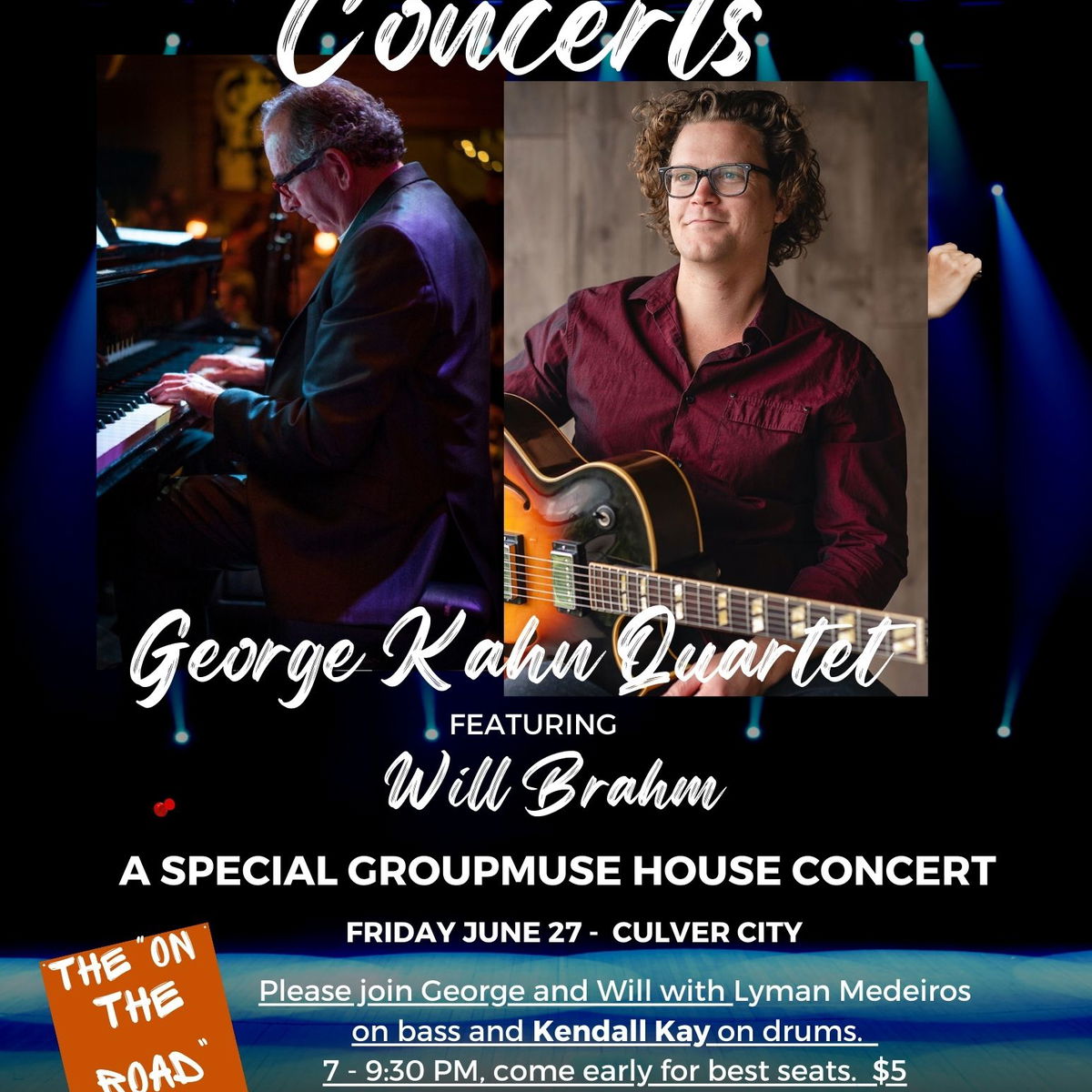 George Kahn/Will Brahm Quartet in an intimate setting - Groupmuse