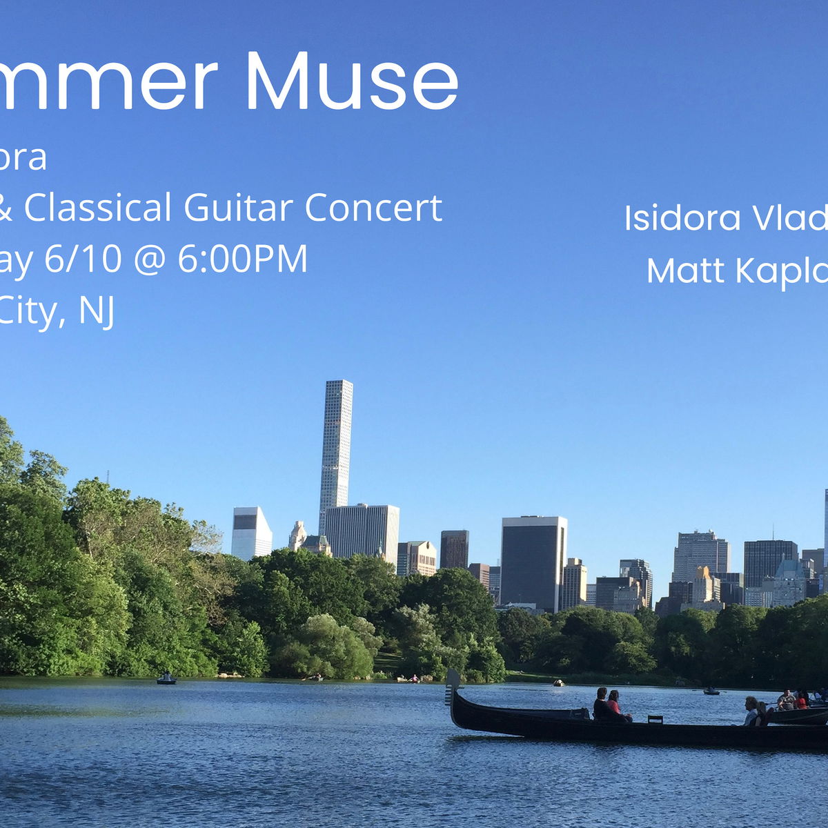 Classical Guitar and Piano Summer-muse in Park Hamilton - Groupmuse