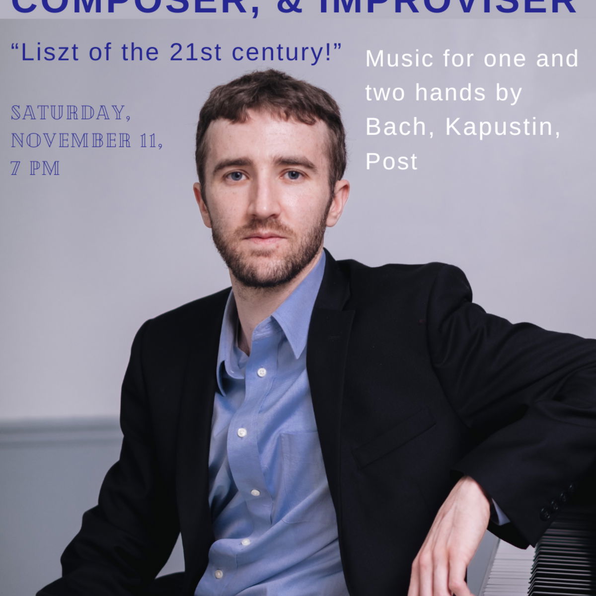 Sam Post- pianist, composer, improviser - Groupmuse