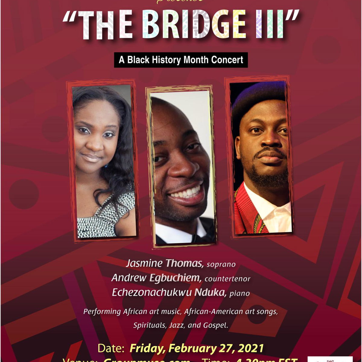 The Bridge Concert III (A Black History Month Concert) - Groupmuse